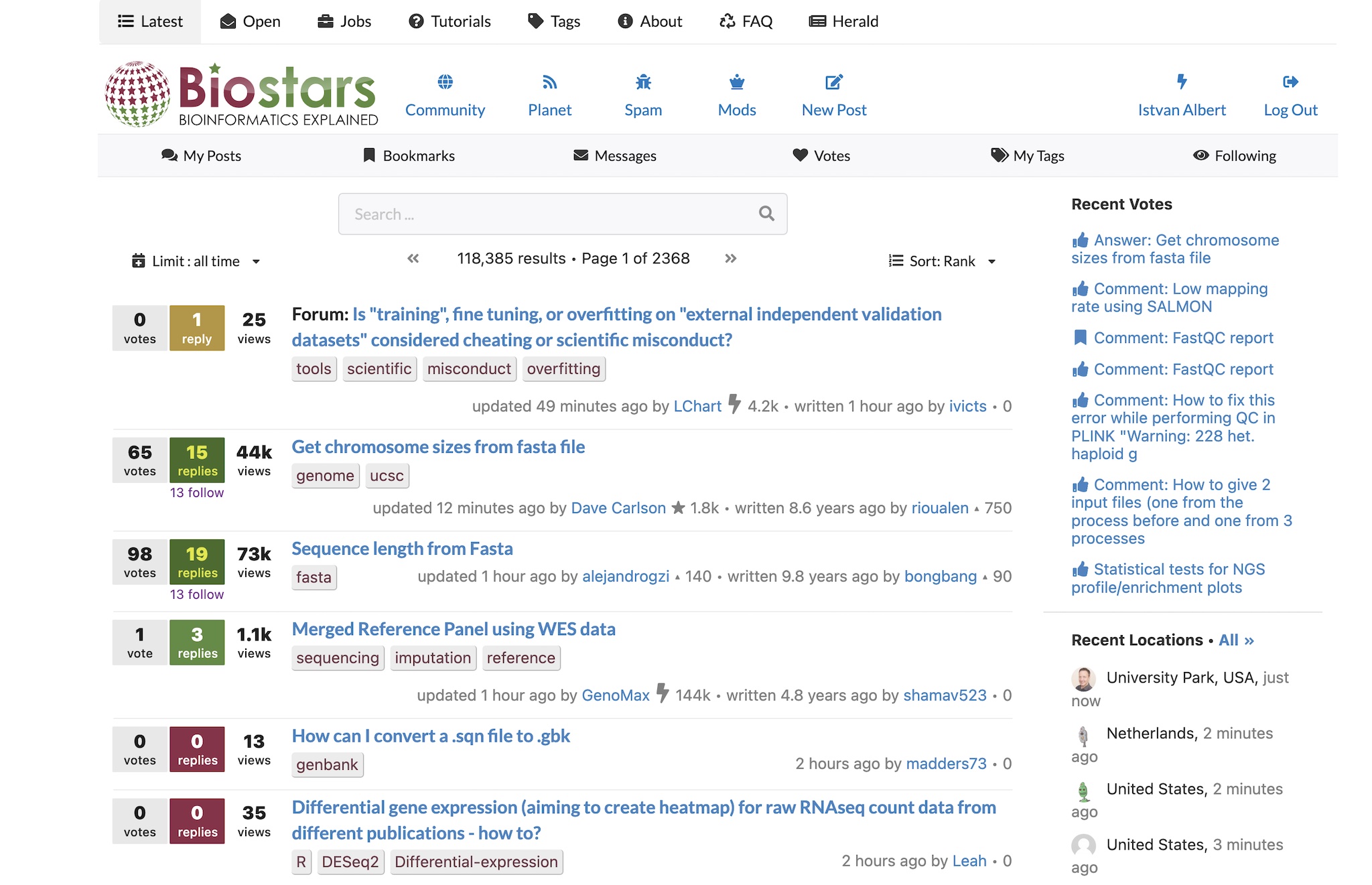 Dr. István Albert at Penn State